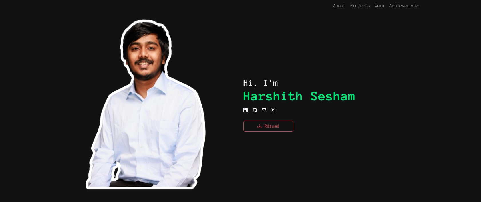 Harshith's Portfolio